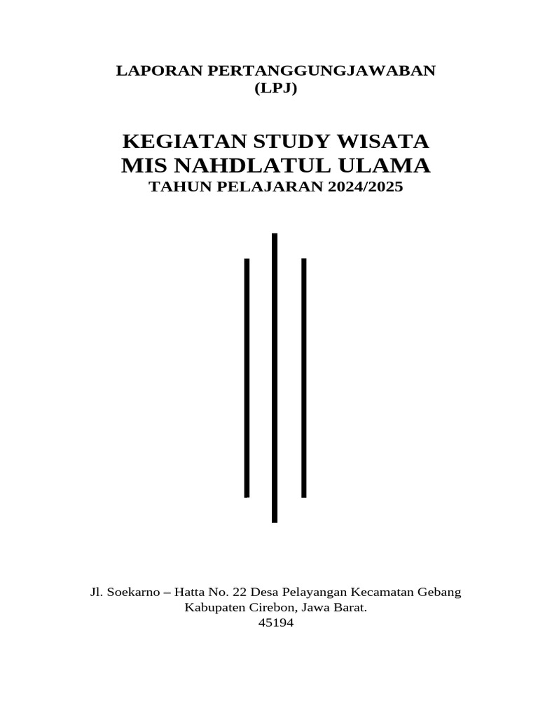 Contoh LPJ Study Wisata | PDF