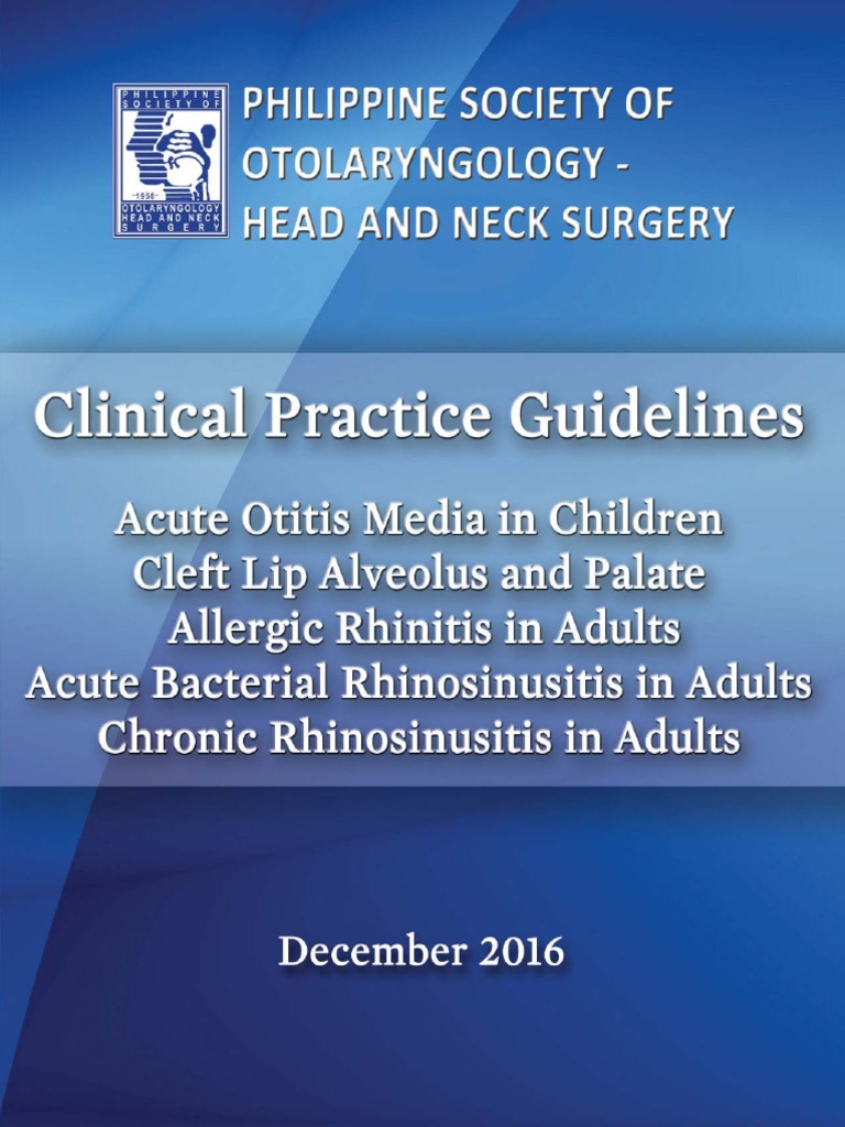 PSO-HNS Clinical Practice Guidelines | PDF | Randomized Controlled ...