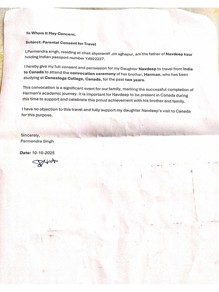 Father Consent Form | PDF