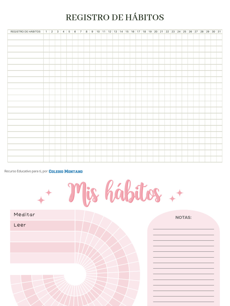 Plantillas de Habitos | PDF