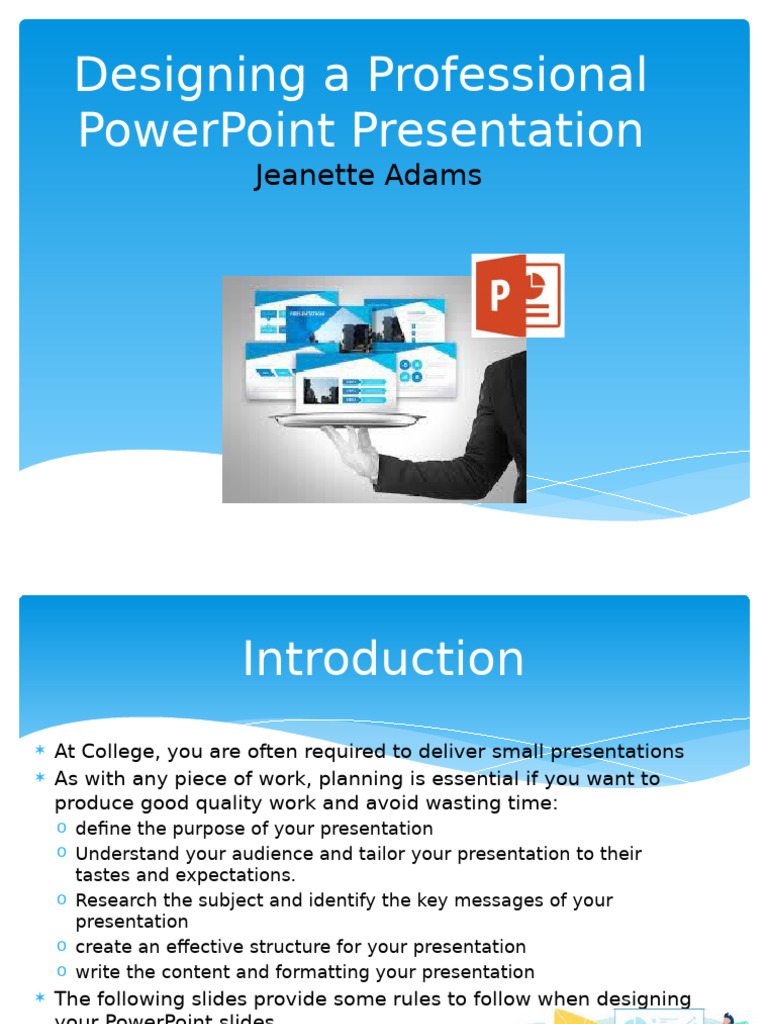 Designing A Presentation Is A Necessary For A Good Presentation. | PDF ...