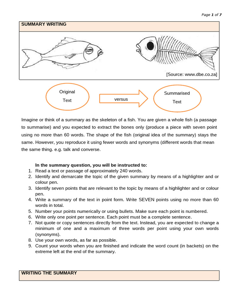 How to Write an Effective Summary | PDF | Singing