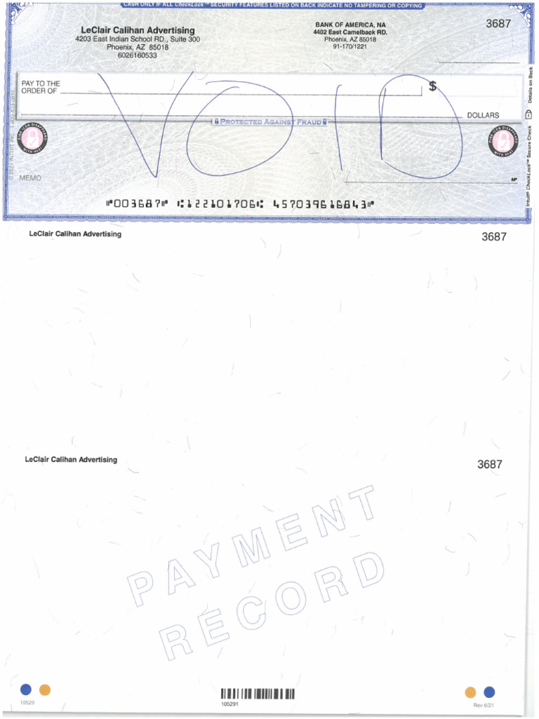 LCA Voided Check | PDF