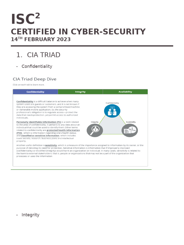 ISC2 Cybersecurity Certification Guide | PDF | Risk | Security