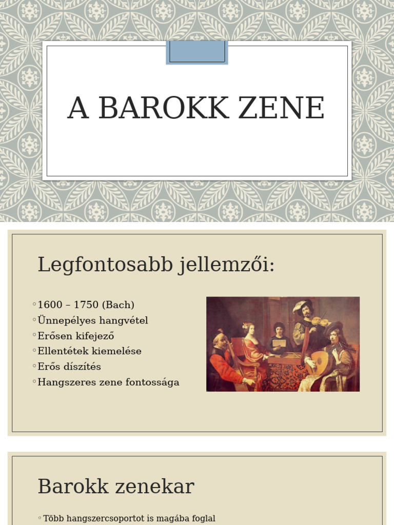 A Barokk Zene | PDF