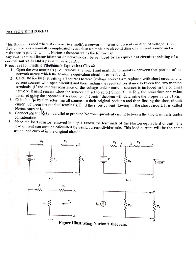Nortan's Theorem | PDF