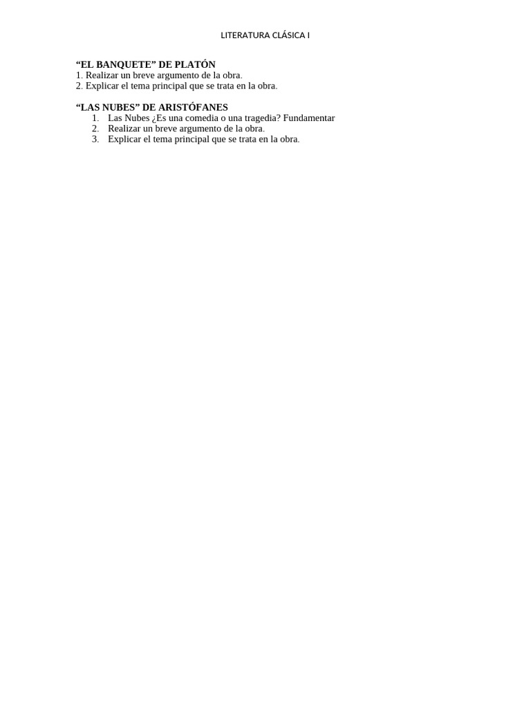 El Banquete | PDF