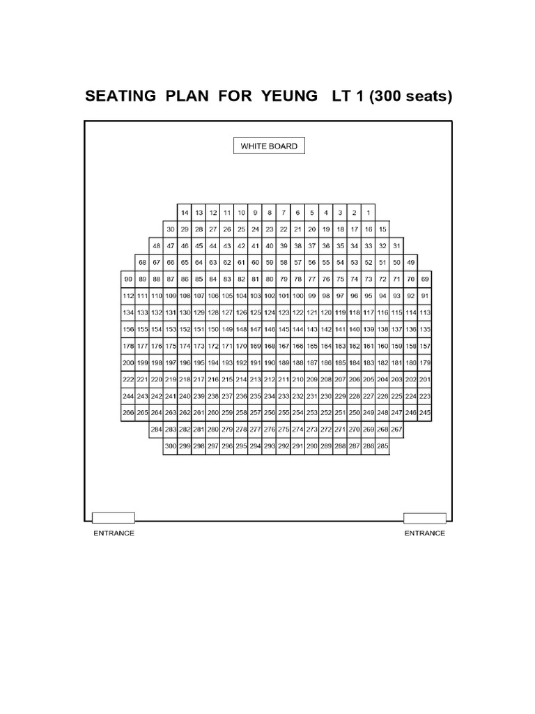 Mid-Term - Seating Plan (CB1) | PDF