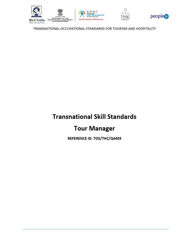 TR THC Q4405 Tour Manager | PDF