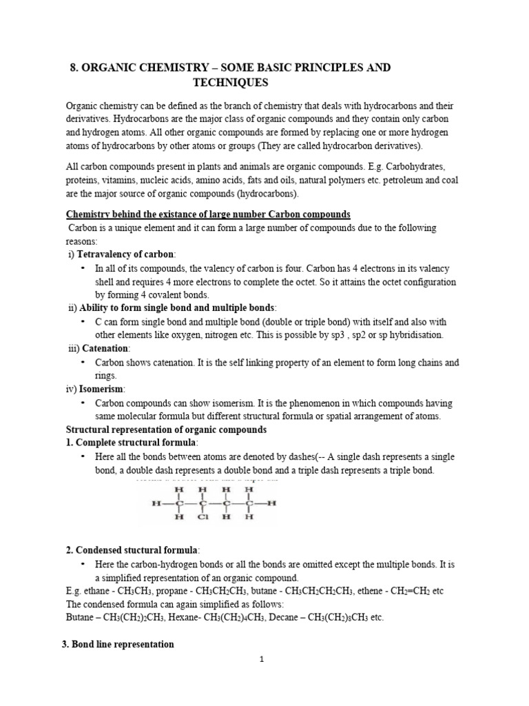 Organic Chemistry Basics and Techniques | PDF | Isomer | Functional Group