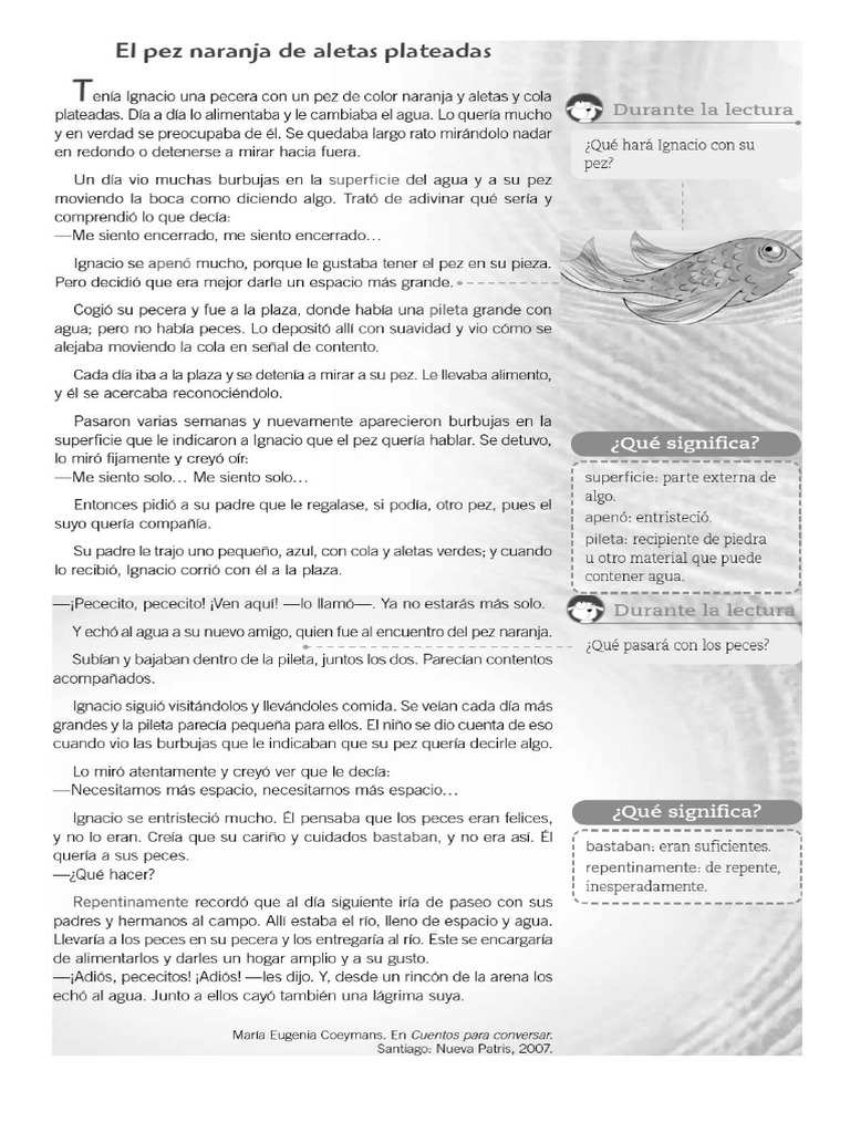 Comprens. Lect. Pez | PDF