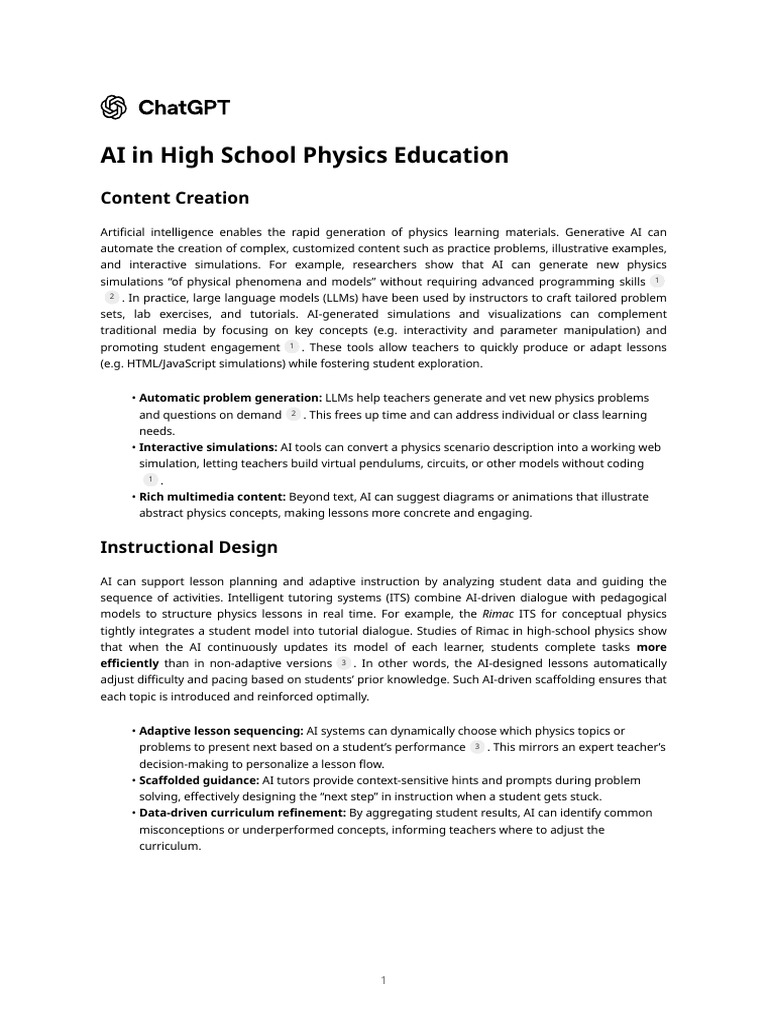 AI-Enhanced Physics Education Strategies | PDF | Artificial ...
