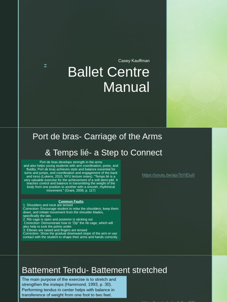 Ballet Technique Manual for Students | PDF | Musculoskeletal System
