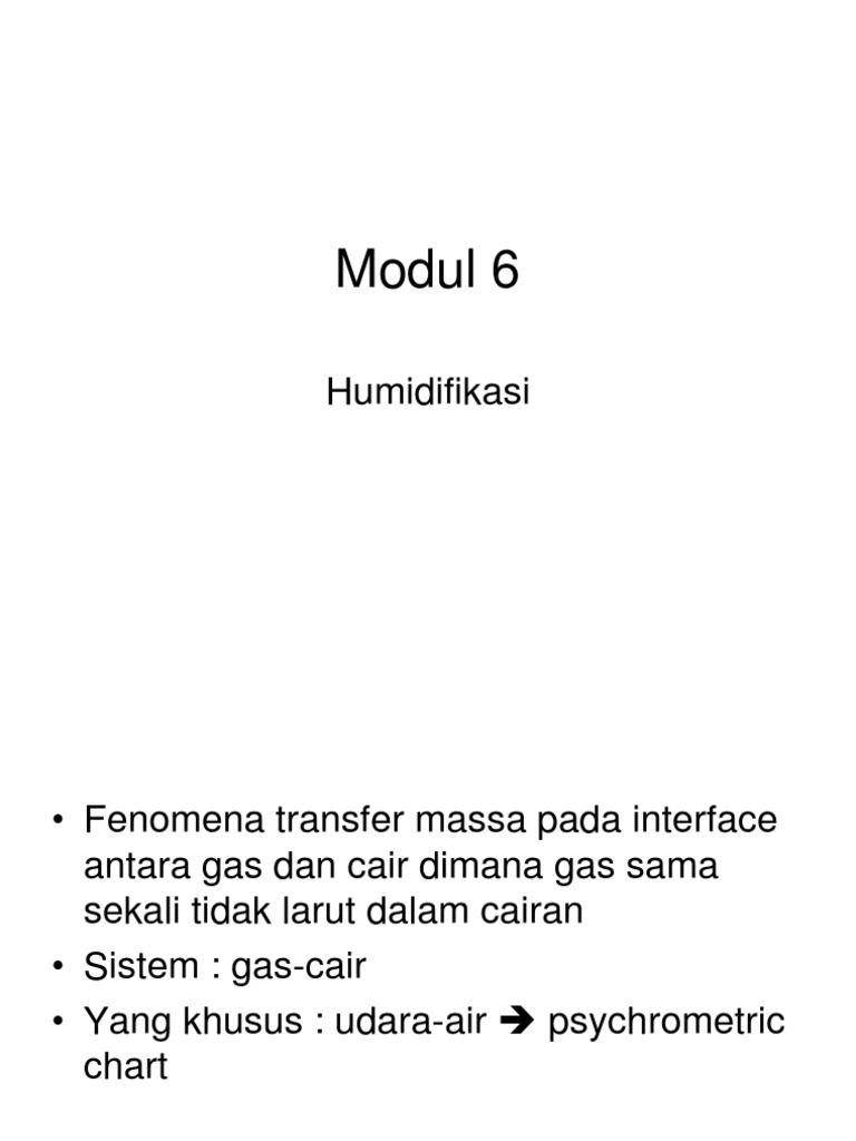 Humidifikasi | PDF