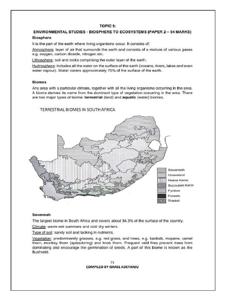 Biosphere-Ecosystem (LS Grade 10 Notes) | PDF