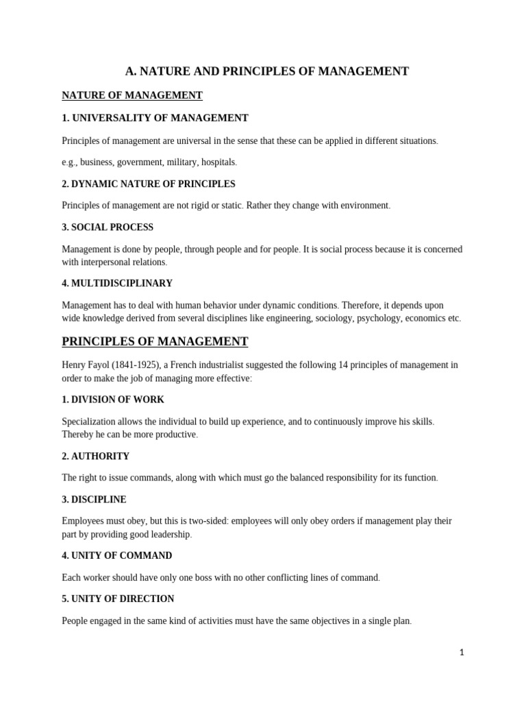 Principles of Effective Management | PDF | Liberal Arts Education ...