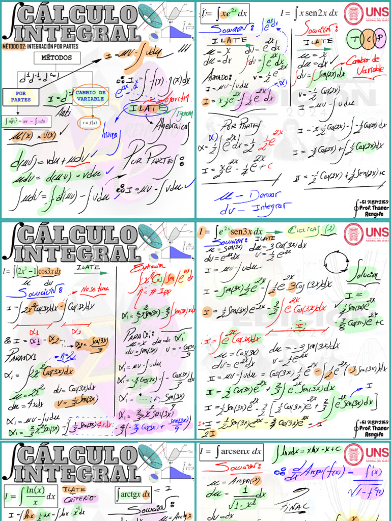 Clase 02 - Integración Por Partes y Tabular | PDF