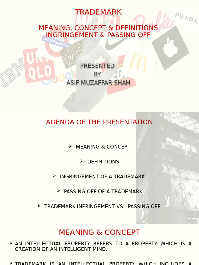 Trademark Infringement & Passing Off Guide | PDF | Trademark ...