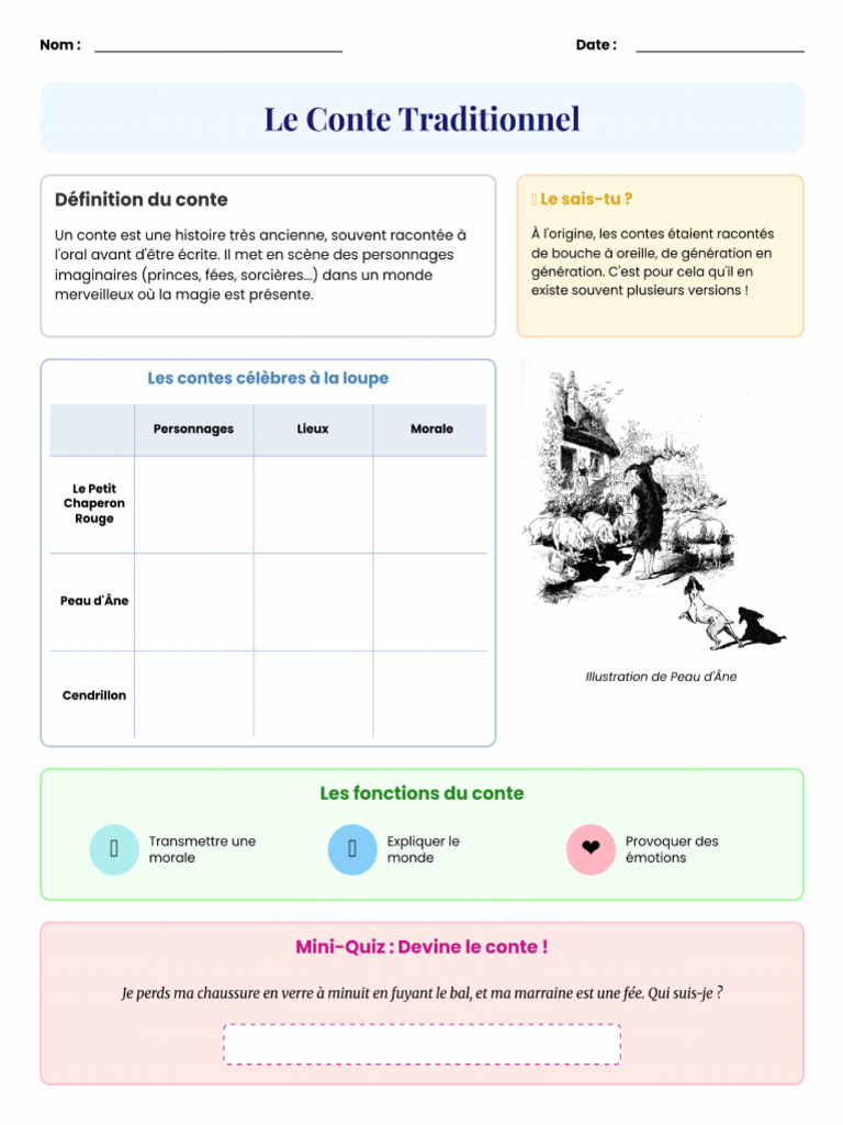 Exploration Des Contes Traditionnels Et Détournés | PDF