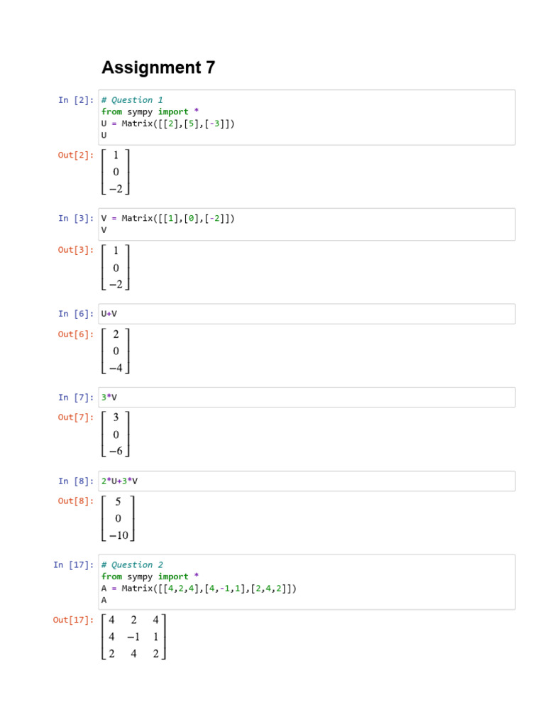 Assignment 7 Sol | PDF | Mathematical Concepts | Abstract Algebra