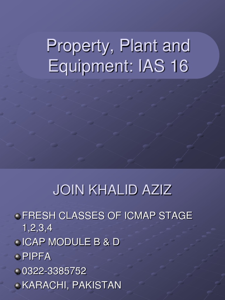 Ias 16 | PDF | International Financial Reporting Standards | Depreciation