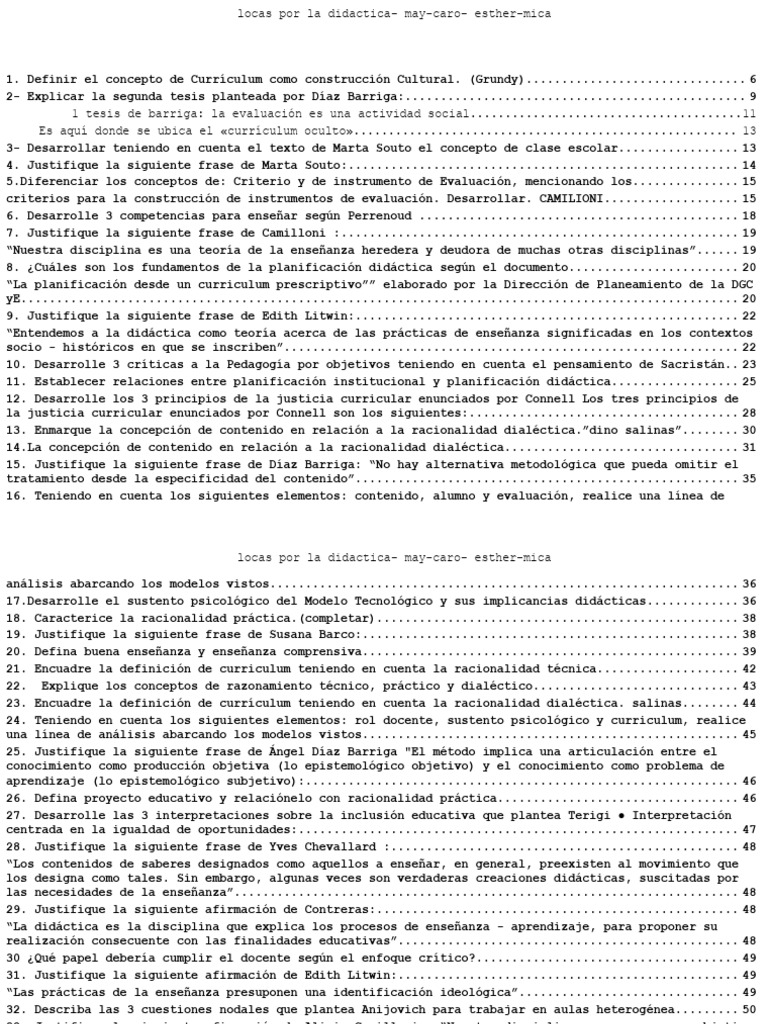 Preguntas de Didactica - Locas Por La Didactica | PDF | Evaluación ...