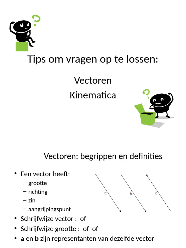 1 DGK Kinematica en Vectoren | PDF