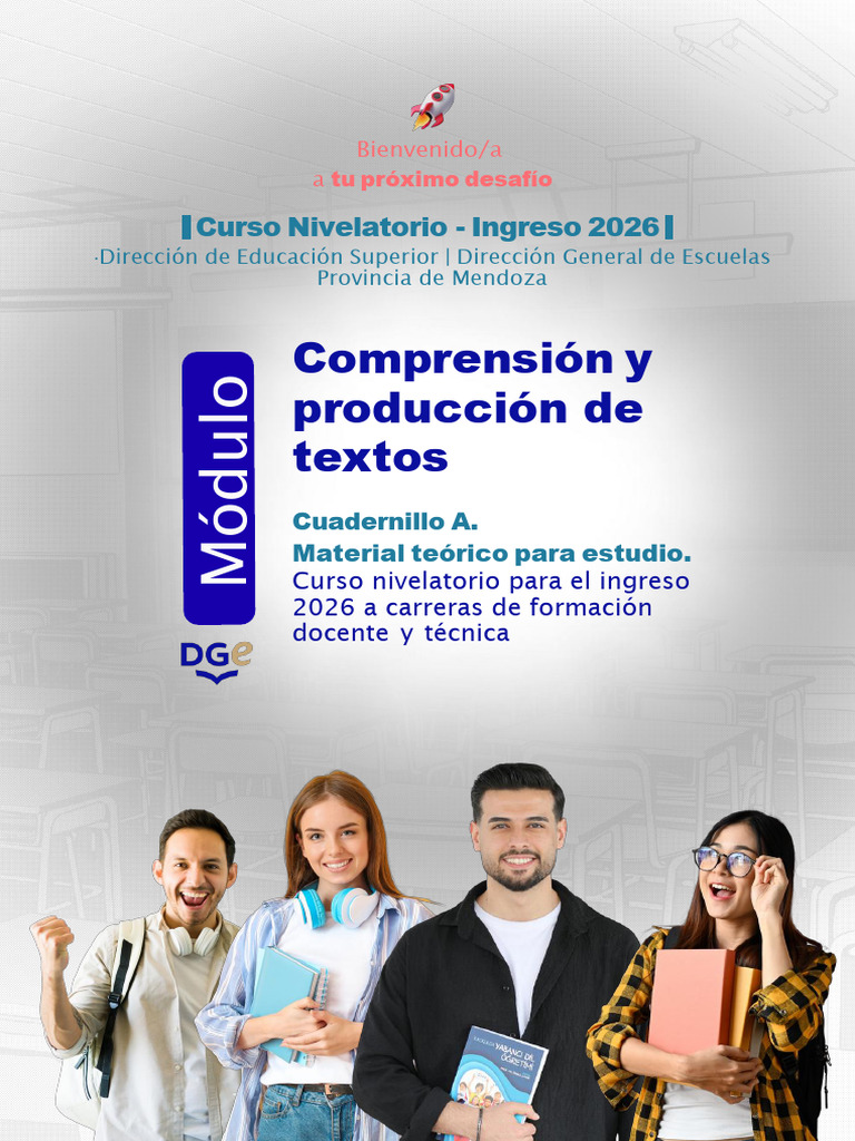 Comprensión y Producción - Ingreso 2026 - DES | PDF | Comprensión lectora | Palabra