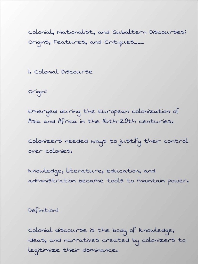Colonial Rule, Nationalism, and The Subaltern Voice - Compressed | PDF
