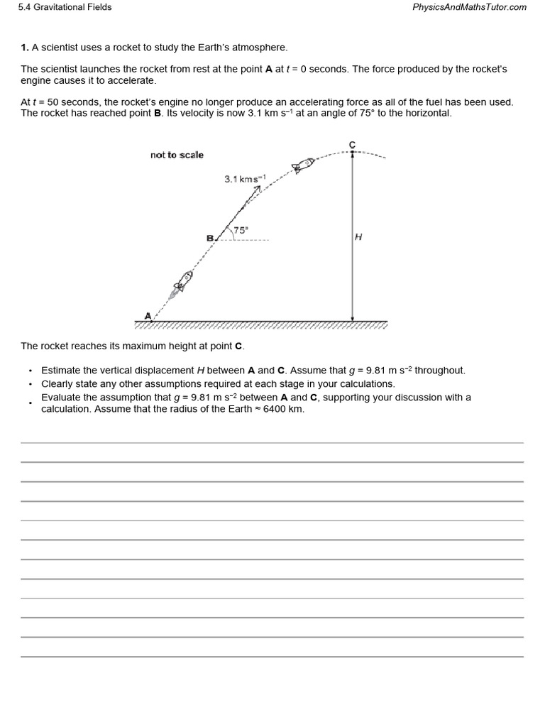 5.4 Gravitational Fields QP | PDF | Orbit | Stars