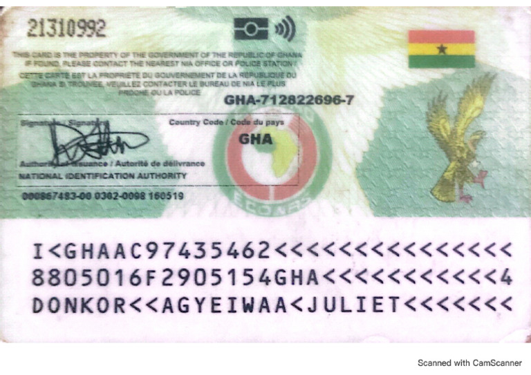 Ghana Card Back | PDF