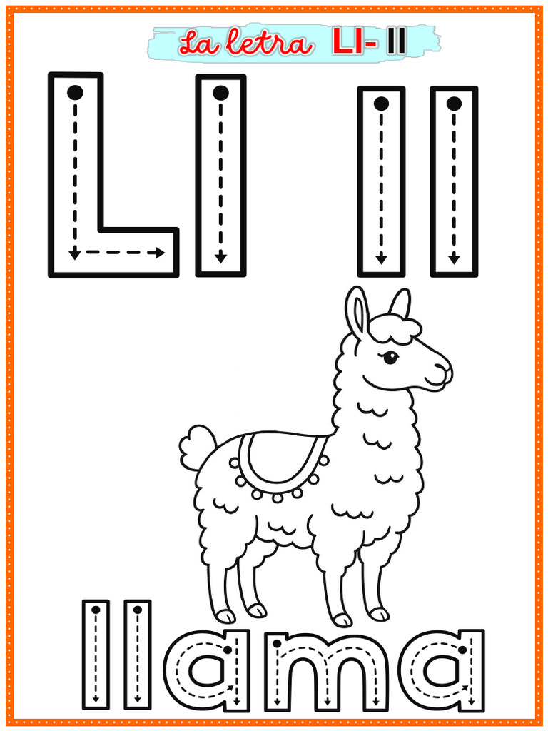 Actividades educativas con la letra Ll | PDF