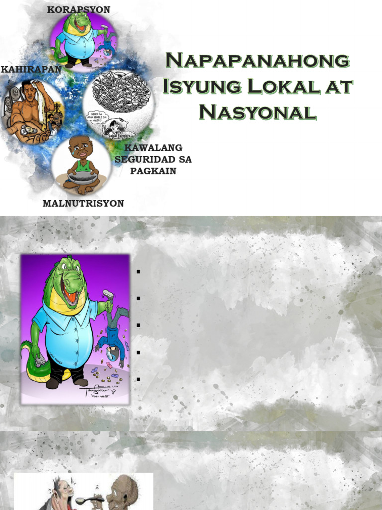 Korapsyon Kahirapan Malnutrisyon Kawalang Seguridad Sa Pagkain 1 | PDF