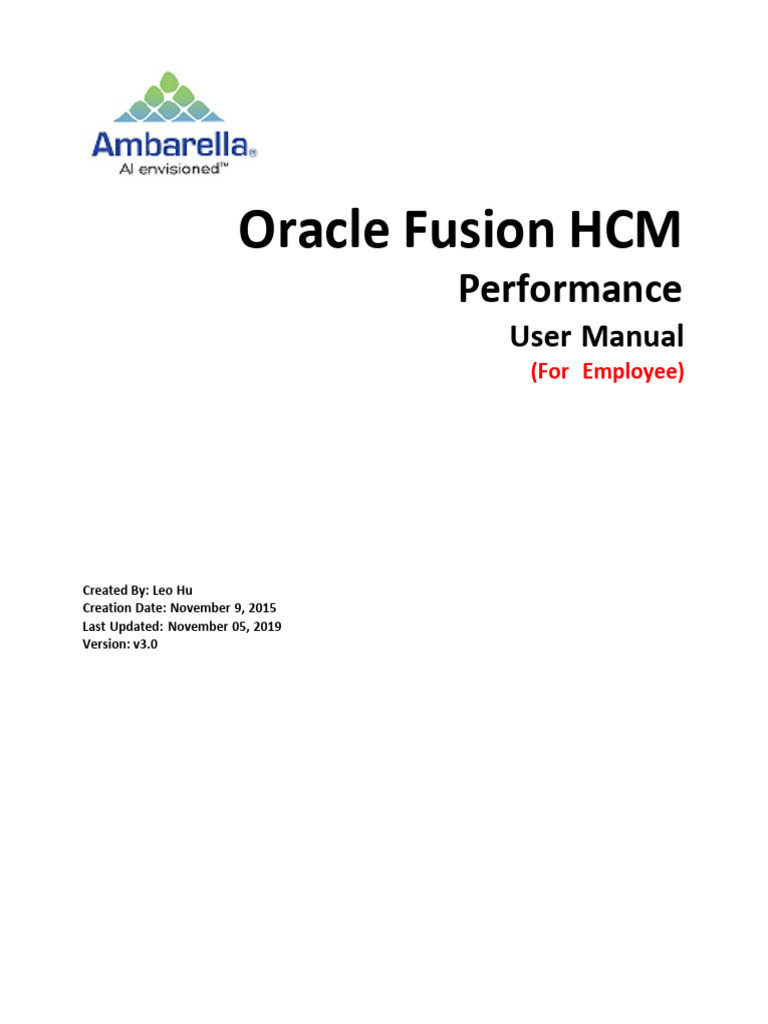 ESS Performance Review Manual 112022 | PDF | Cyberspace | Software