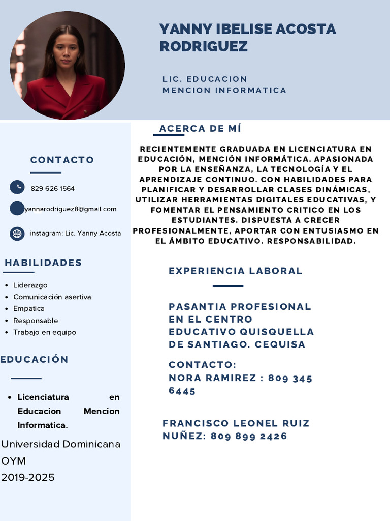 Curriculo de Yanny Acosta | PDF