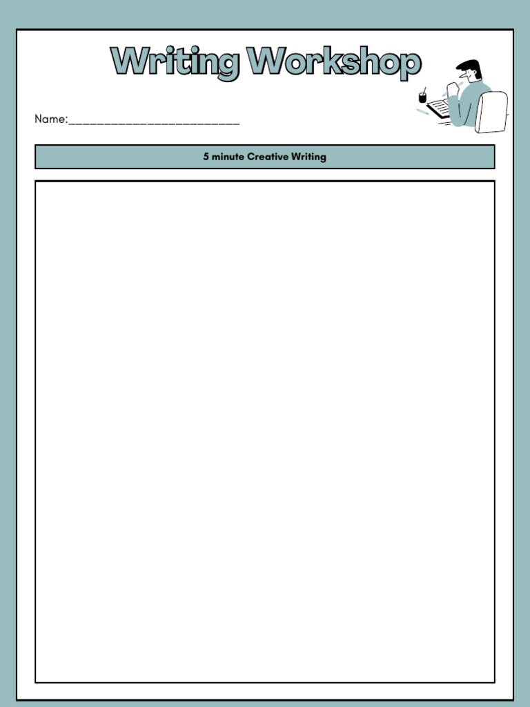 Writing Workshop Workshheet | PDF