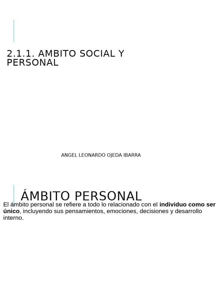 Ambito Social y Personal | PDF | Las emociones | Autoestima