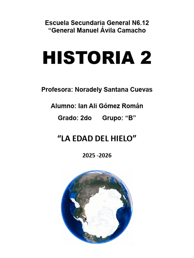 edad de hielo | PDF | Era de Hielo | Tierra