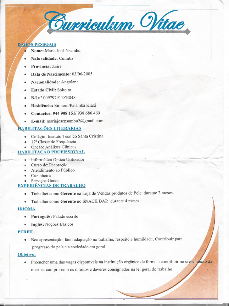 Curriculum Maria | PDF