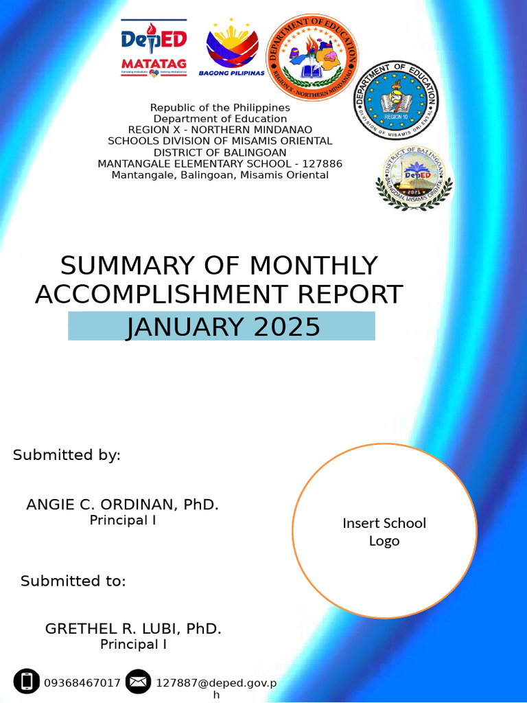 Mantangale ES SH - S Monthly Report | PDF | Pedagogy | Education Theory