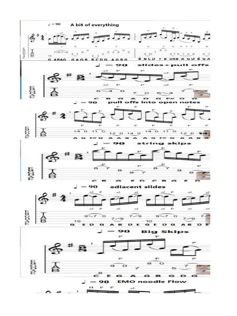 7 Basic Emo Licks | PDF