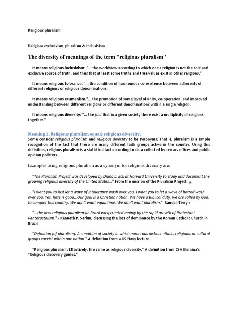 Religious Pluralism | PDF | Religious Pluralism | Relativism
