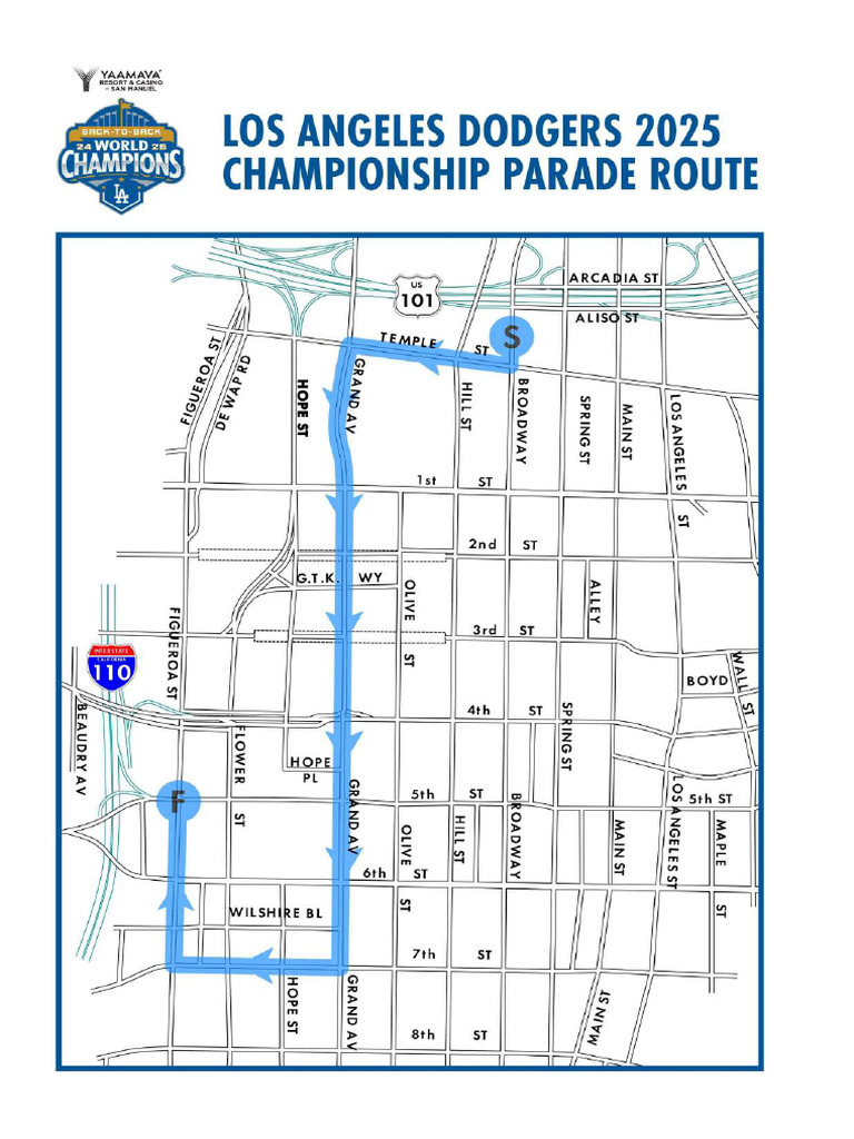 Dodgers Parade Route | PDF