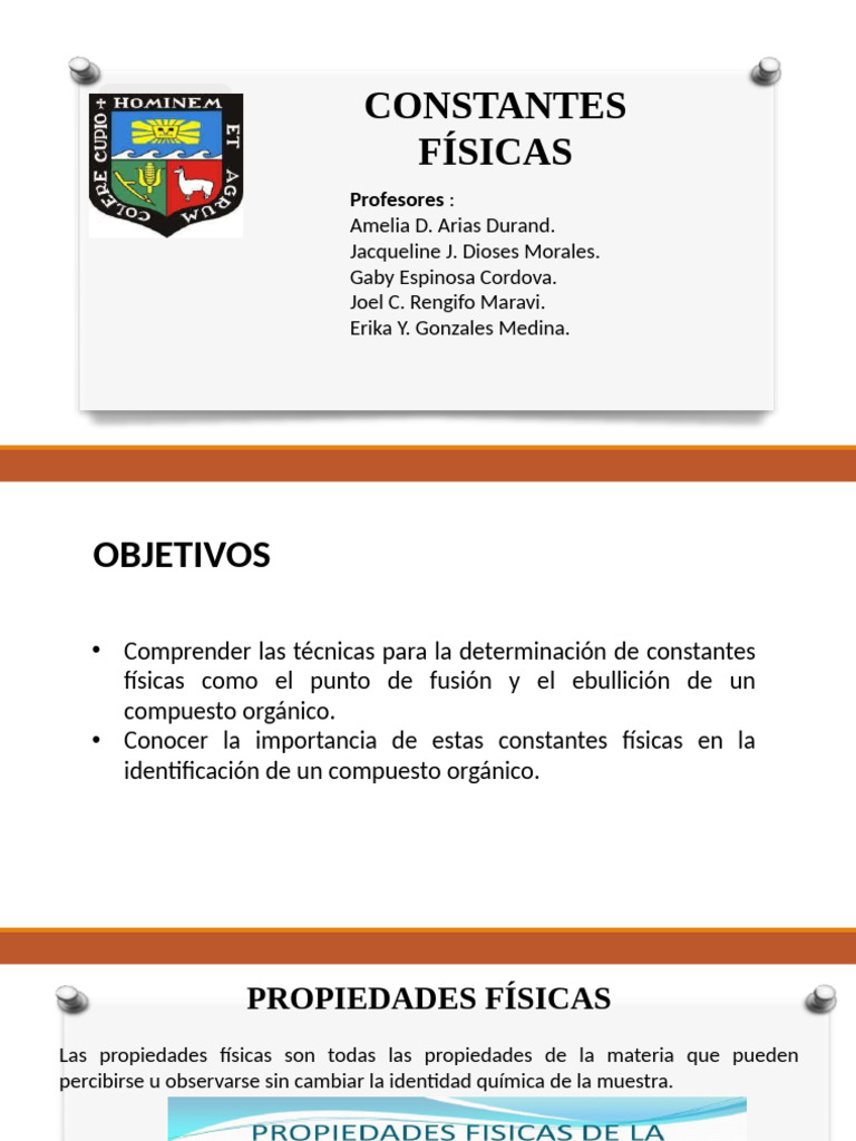Teoría de Constantes Físicas.2021-2 | PDF | Punto de fusion | Derritiendo