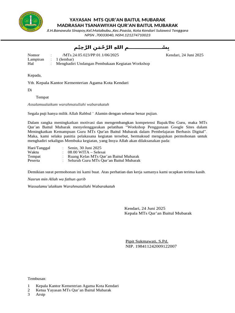 Surat Undangan | PDF