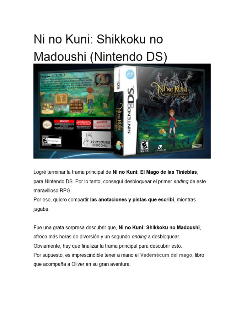 Ni No Kuni | PDF