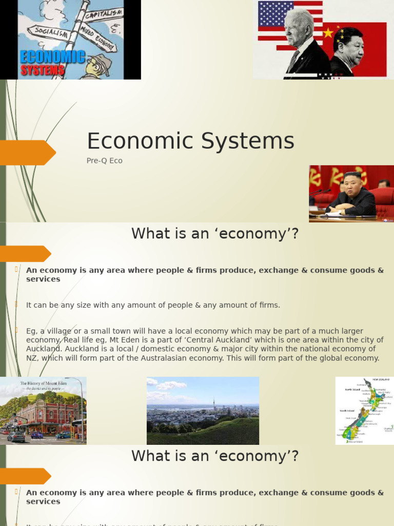 Pre-Q Eco - Economic Systems | PDF | Economic System | Free Market