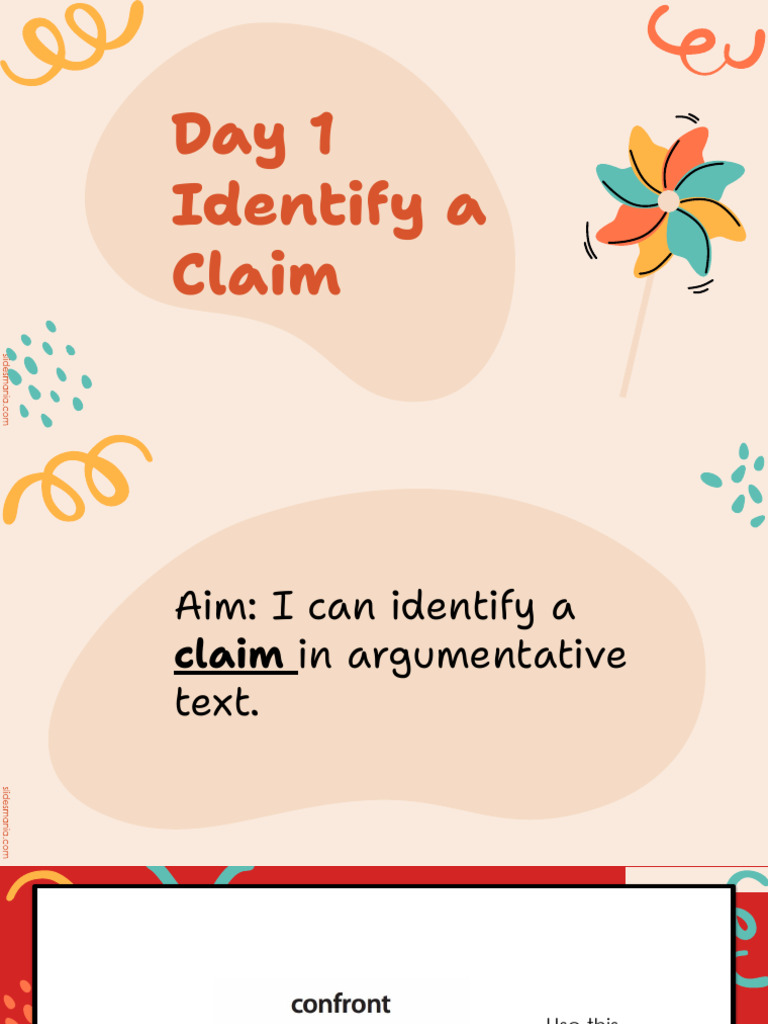 Day 1 Identify A Claim | PDF