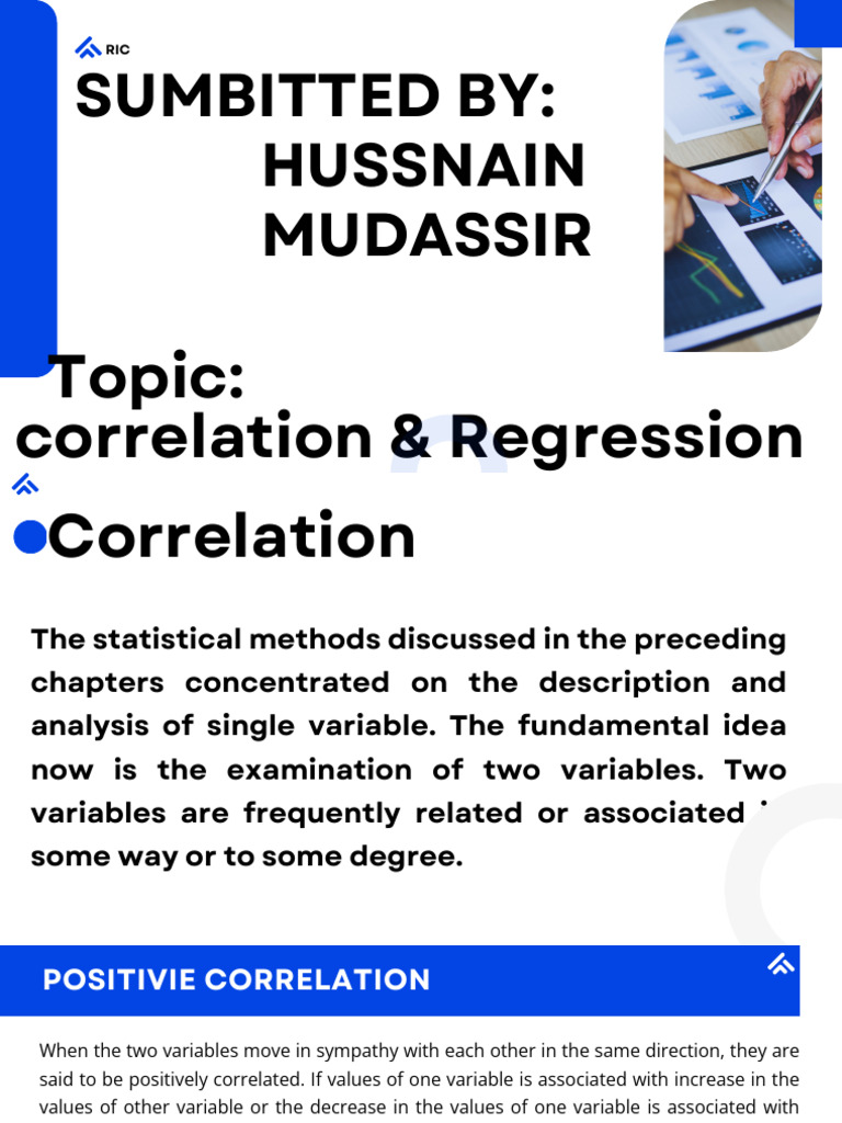 Presentation Statistics | PDF | Linear Regression | Dependent And Independent Variables