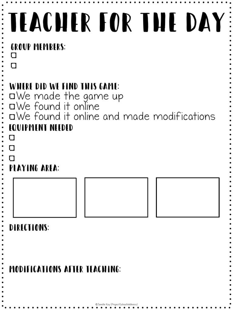 Teacher for the Day Game Guide | PDF | Curriculum | Pedagogy